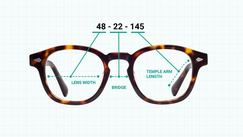 Glasses Measurements: Finding Your Frame Size | Yesglasses