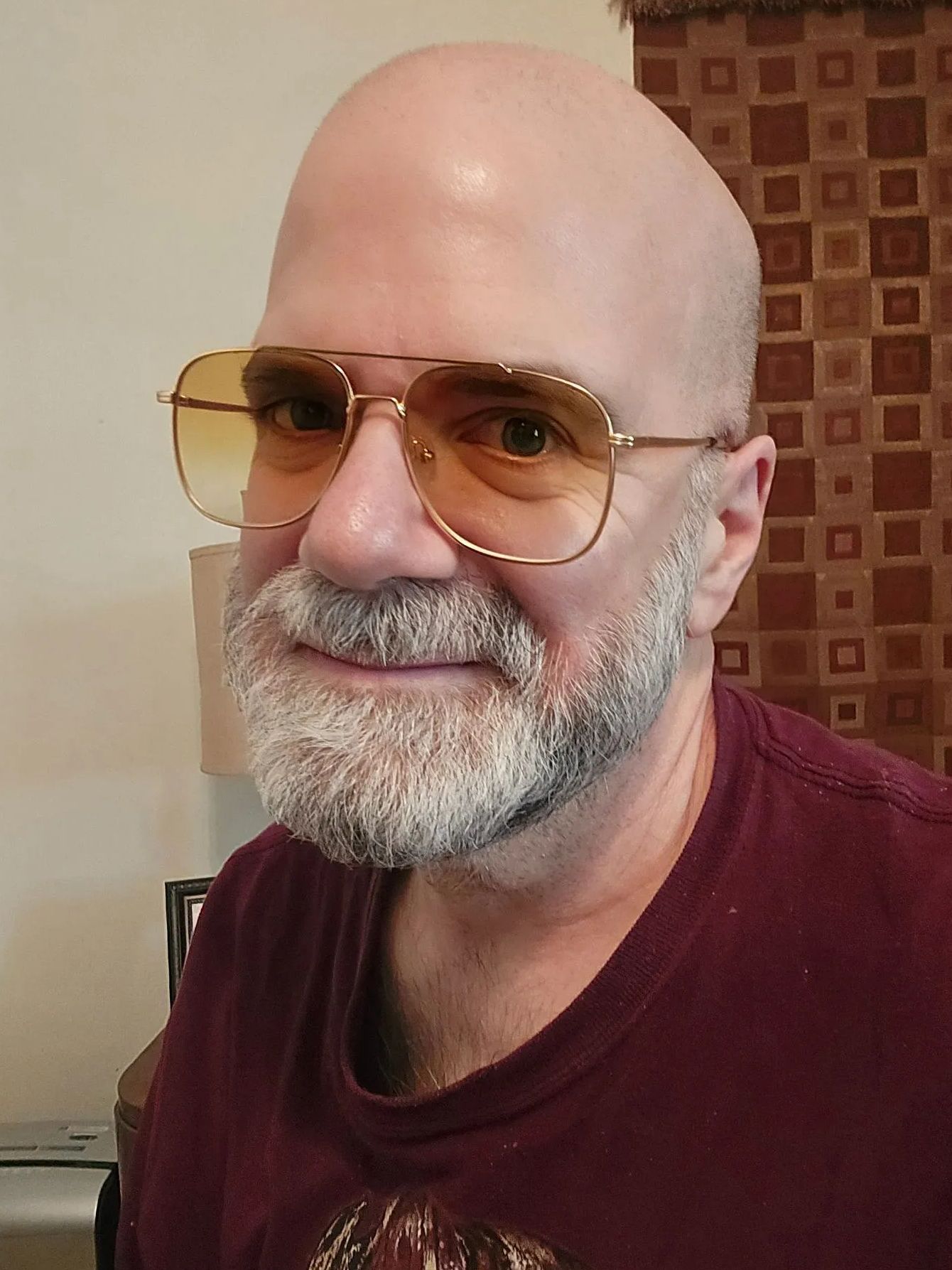 Gunmetal Double Bridge Grandpa Metal Blue Light Glasses - Merry