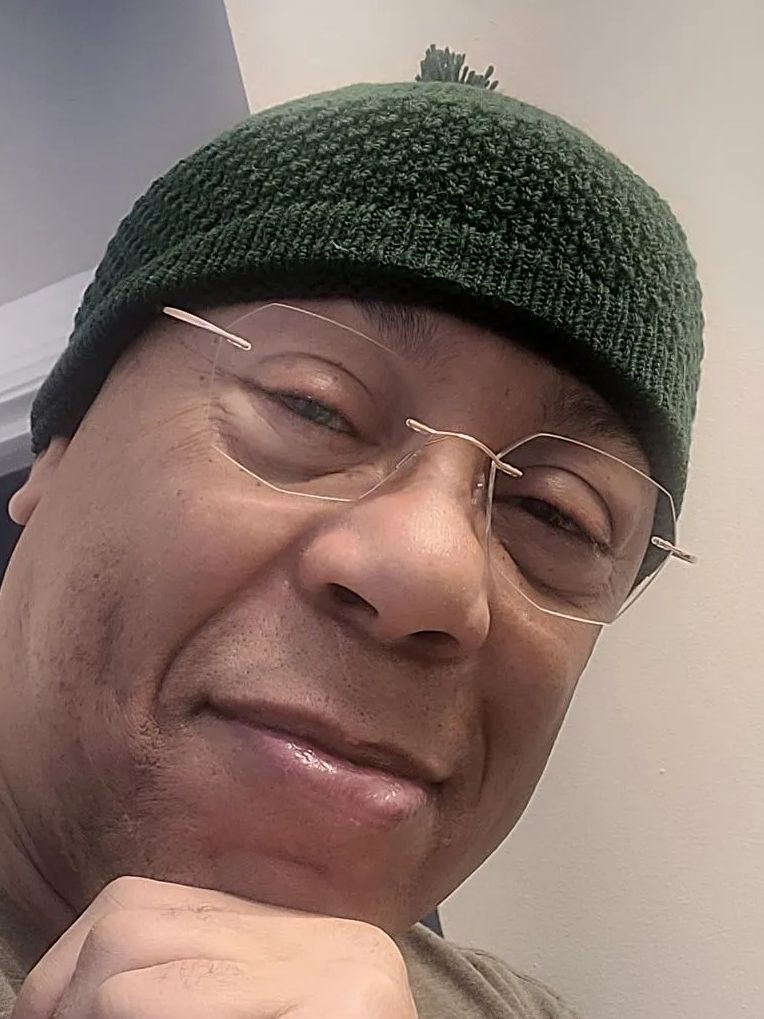 Black Geometric Aviator Rimless Blue Light Glasses - Denzel