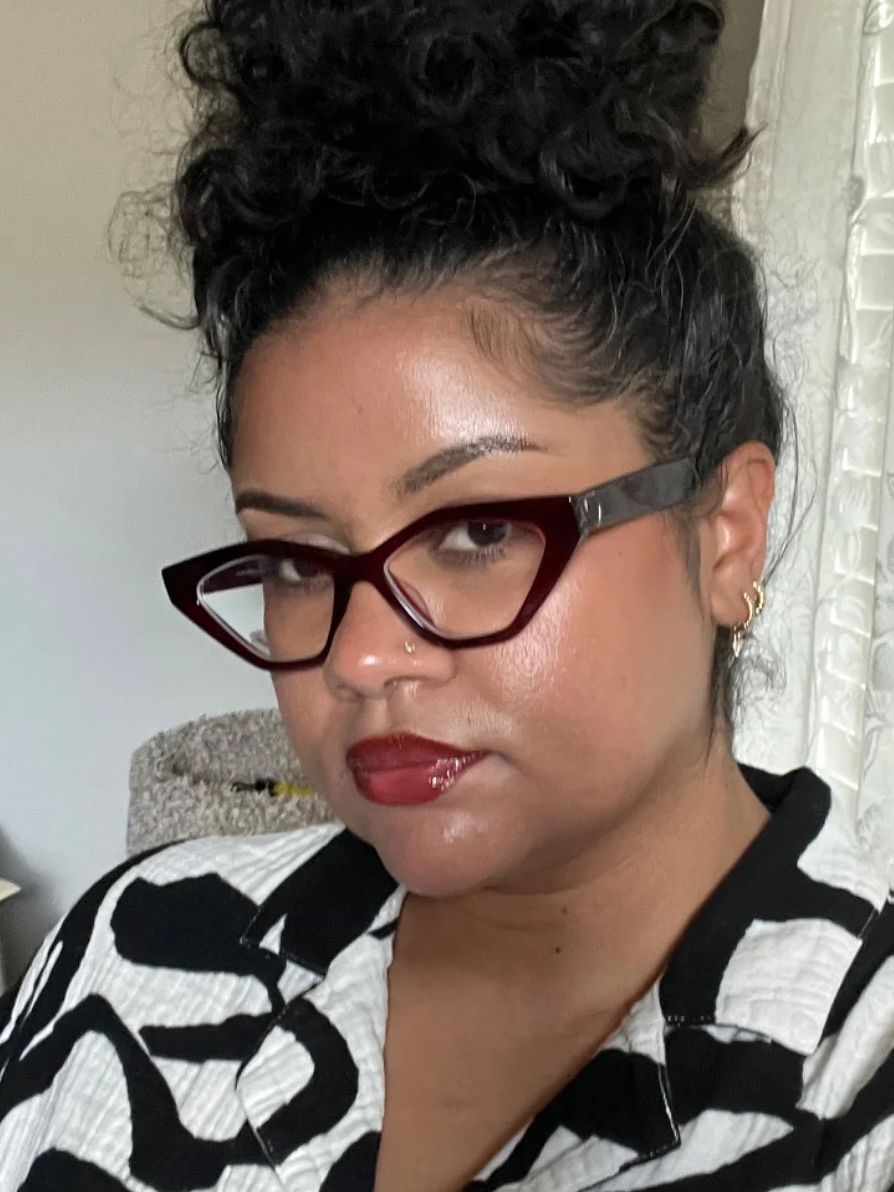 Wine Geek-Chic Acetate Geometric Eyeglasses - Riley