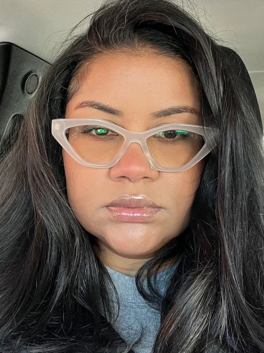 Wine Geek-Chic Acetate Geometric Eyeglasses - Riley