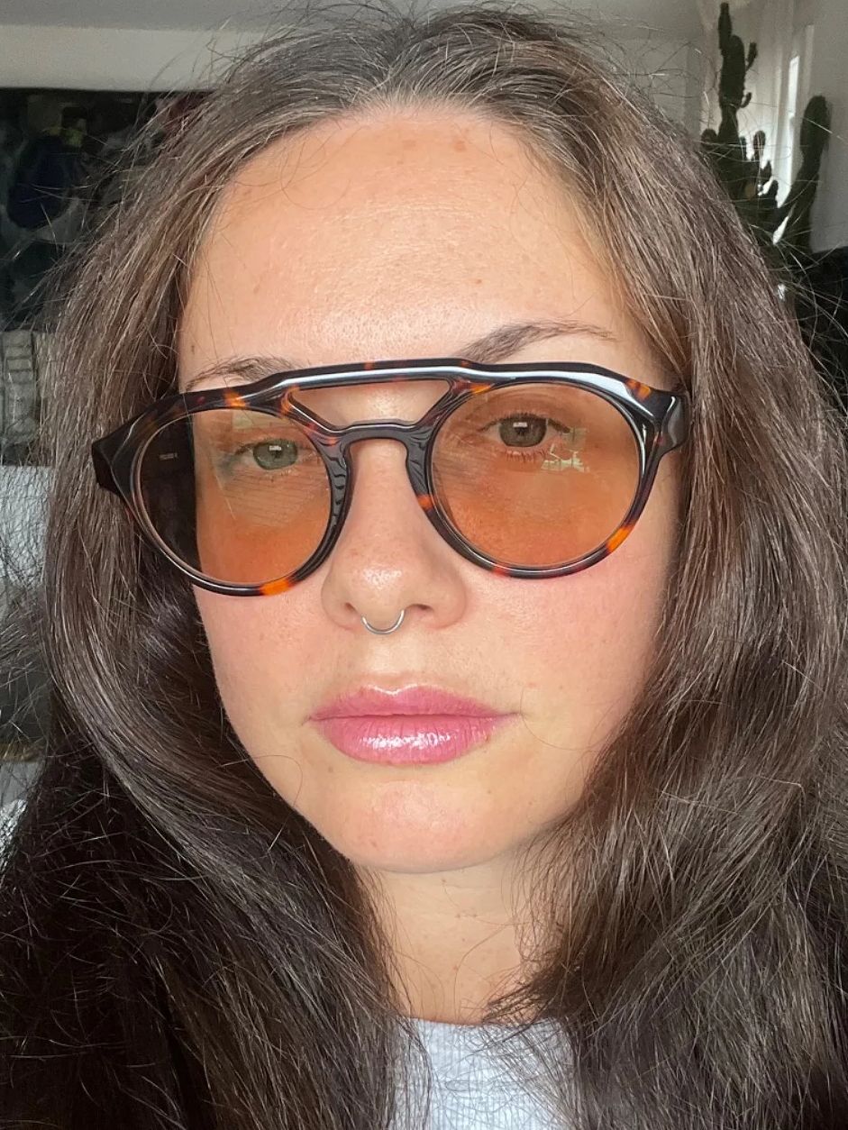 Tortoise Retro-Vintage Double Bridge Round Eyeglasses - Crown