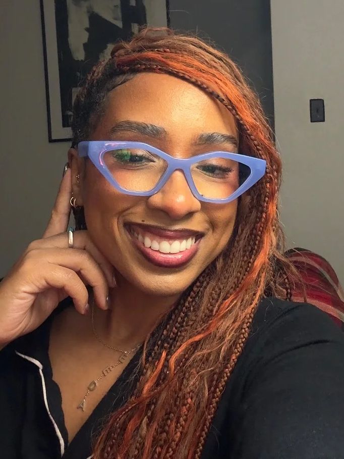 Wine Geek-Chic Acetate Geometric Eyeglasses - Riley