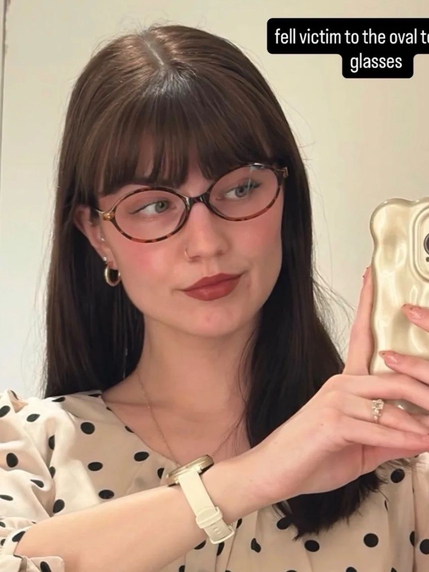 Tortoise Hipster TR90 Oval Eyeglasses - Ubell