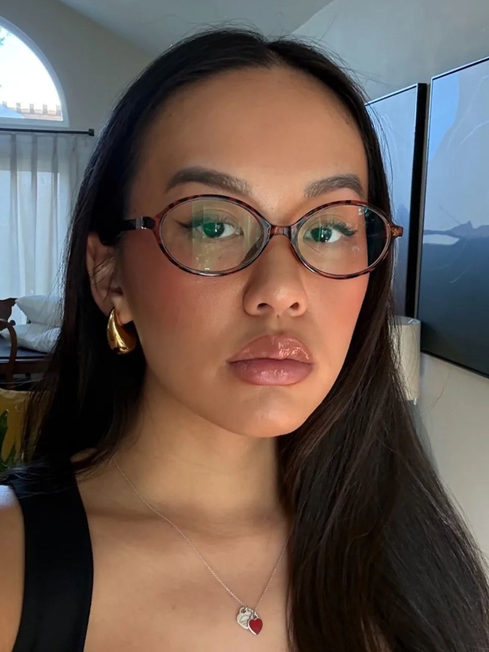 Tortoise Hipster TR90 Oval Eyeglasses - Ubell